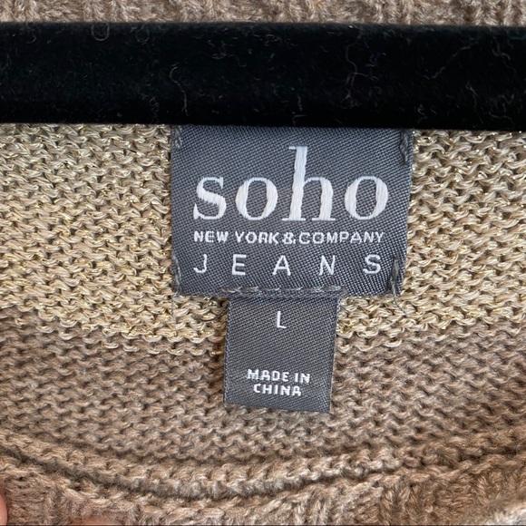 Soho | Sweaters | Soho Crochet Sparkly Sweater | Poshmark